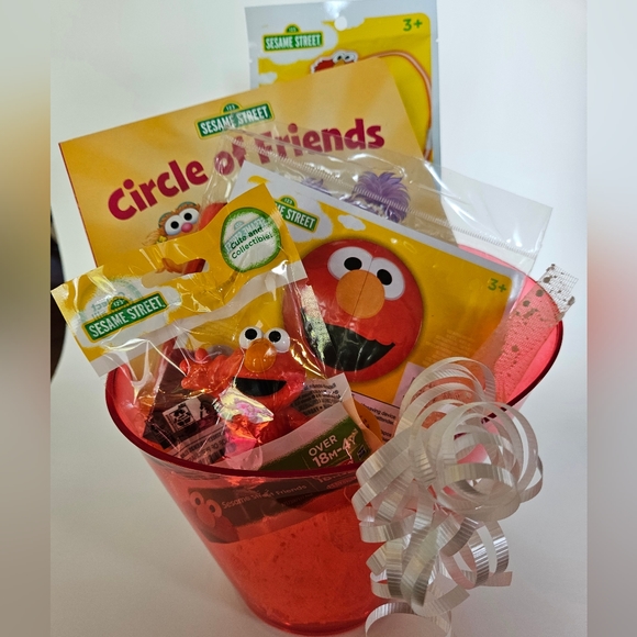 Other | Elmo Gift Set Sesame Street Kids Book Toys Easter Basket ...